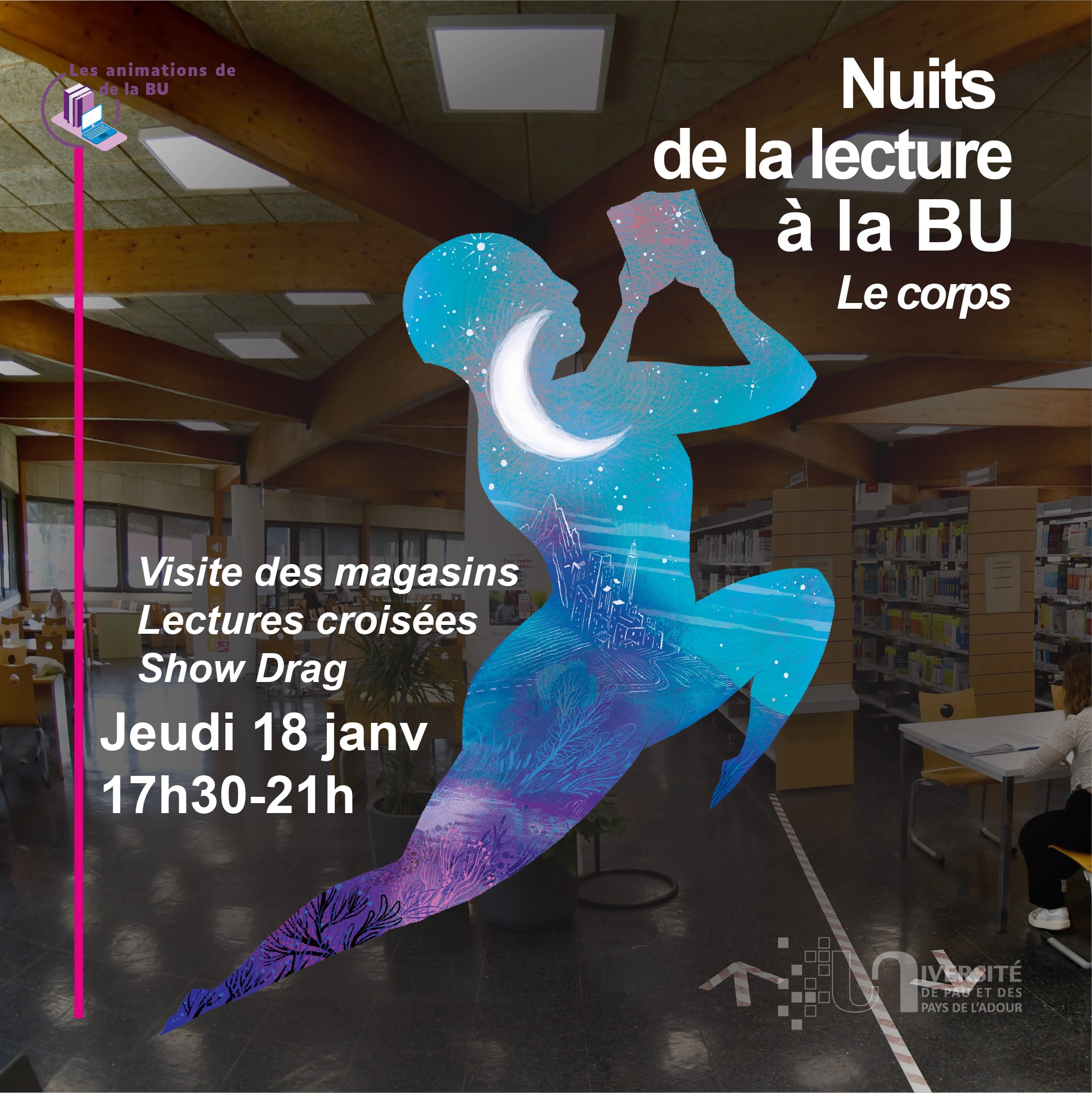 Nuit de la lecture 2024 - Bibliothèques - Université de Pau et des Pays ...